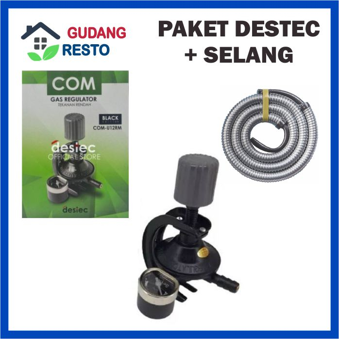 Jual PAKET Destec U12RM Regulator LPG + Selang Flexibel Winn Kepala Elpiji U 12 RM untuk Tabung ...