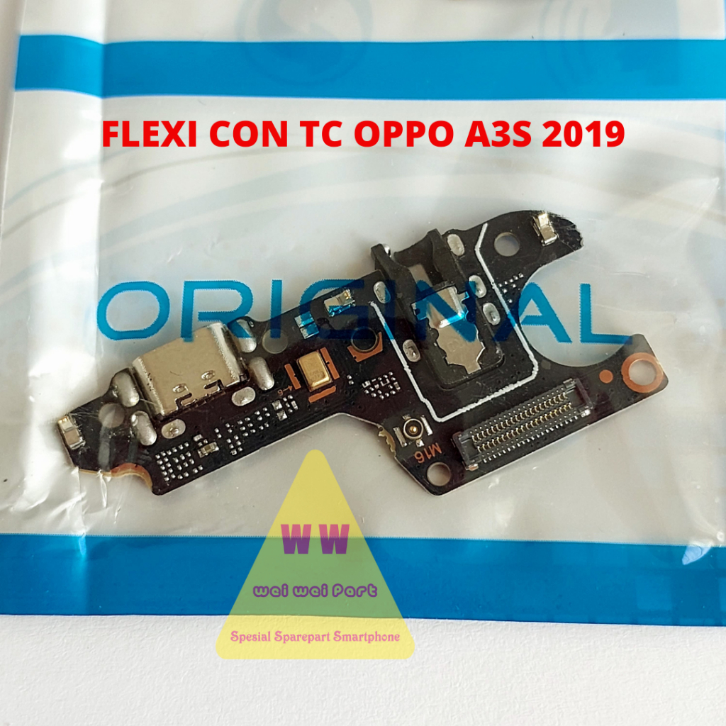 Jual Flexi Flexibel Flexible Charger Oppo A3S / Board Cas / konektor Charger / Papan cas ...