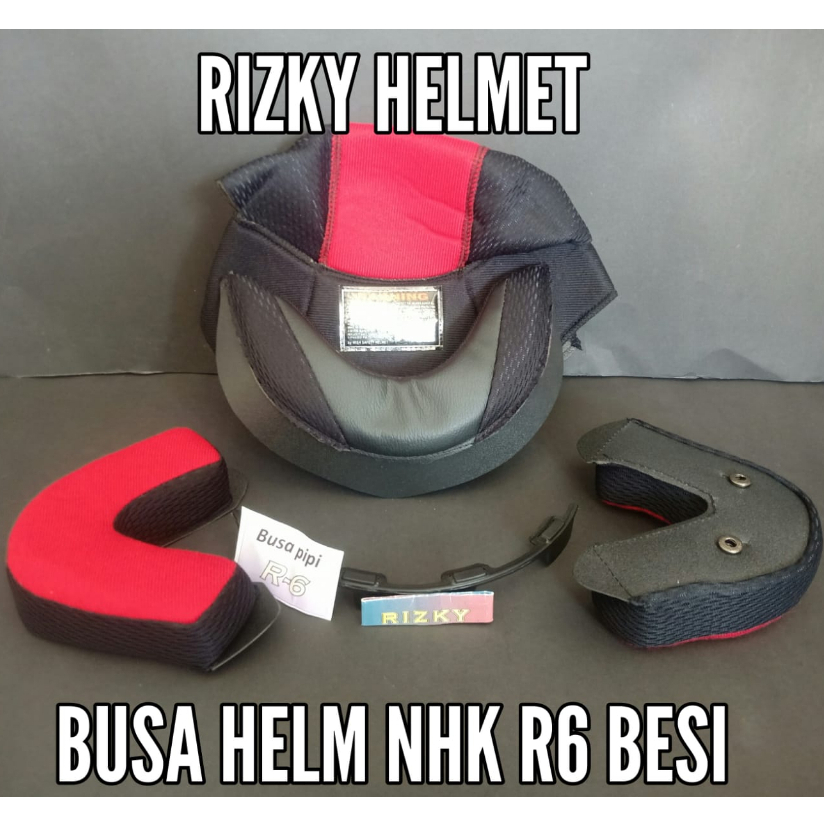 Jual Busa helm NHK R6 kancing besi, busa helm NHK R 6 KANCING BESI ...