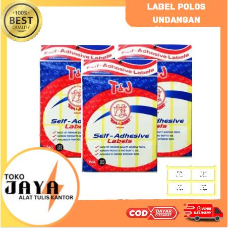 Jual Sticker Label Undangan Self Adhesive Label Undangan No. 103: 32 x ...