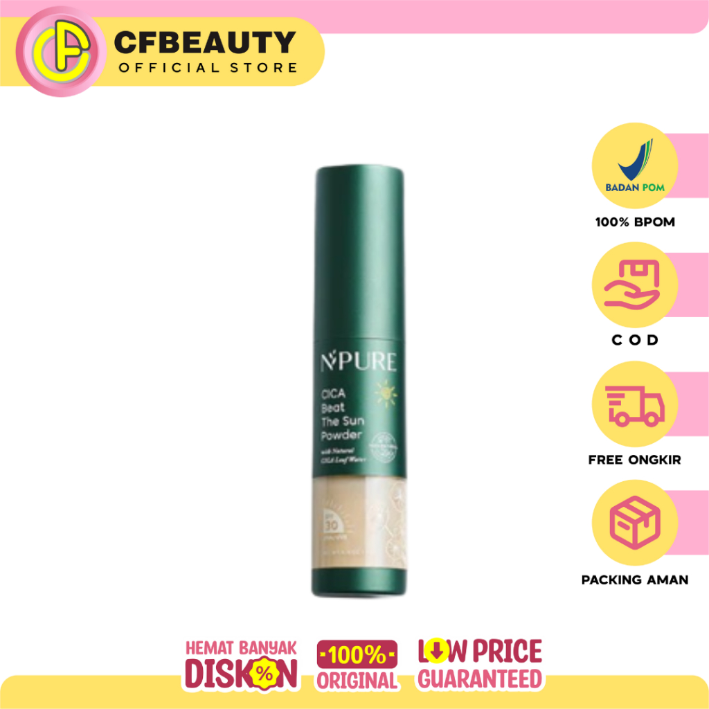 Jual NPURE Cica Beat The Sun Powder SPF 30 UVA/UVB, sunscreen powder ...