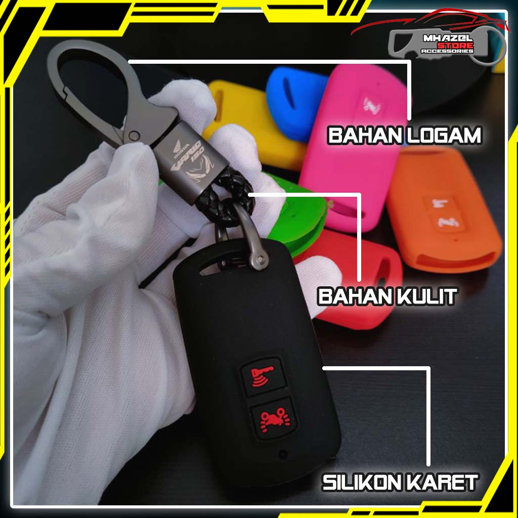 Jual gantungan kunci keyless remote cover silikon motor honda vario ...