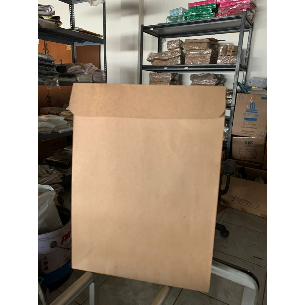 Jual Paperbag kraft coklat amplop 22x6x31 / paperbag coklat / tas ...