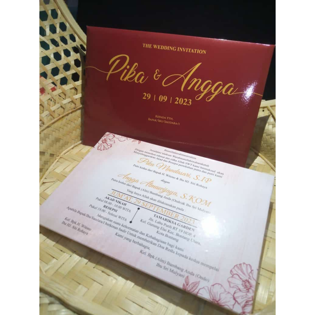 Jual Undangan Pernikahan Hard Cover | Shopee Indonesia