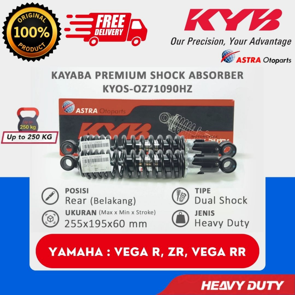Jual [READY COD] SHOCKBREAKER KAYABA KYOS-OZ71090HZ UNTUK MOTOR VEGA (ALL VARIAN) / SOKBREKER ...
