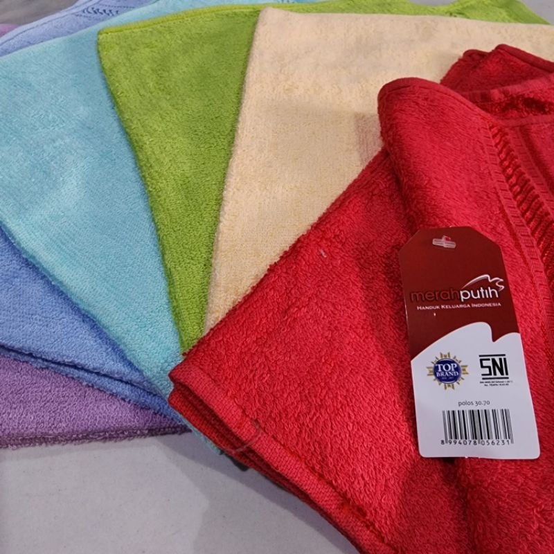 Jual HANDUK Merah Putih LEHER / MUKA 30x70 Grade A | Shopee Indonesia