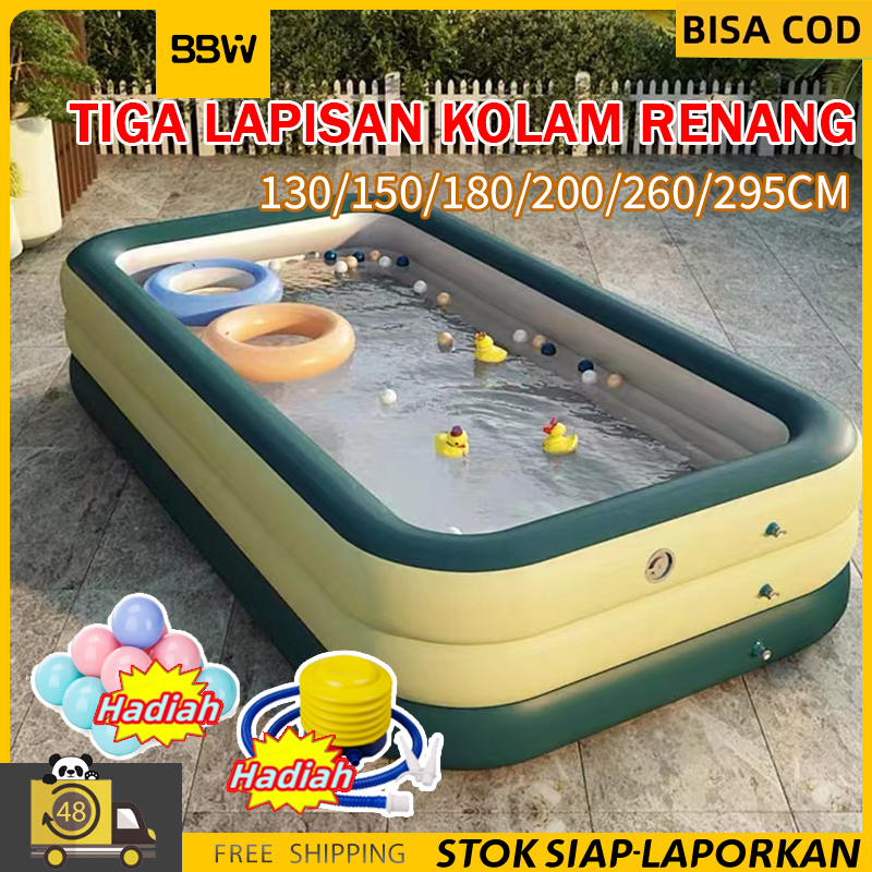 Jual 4M Kolam Renang Anak Jumbo 4m Kolam Mandi Bola Inflatable Bestway ...