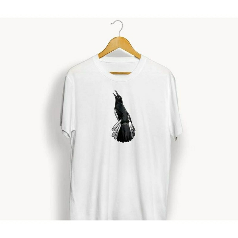 Jual Kaos Logo Burung Kacer Mania Lengan Pendek / Tshirt Distro Black ...