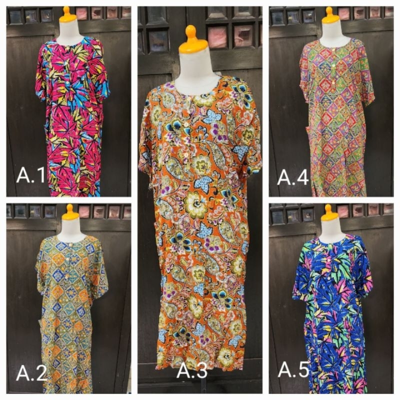 Jual Daster batik kencana ungu label biru L3 jumbo LD 137 cm | Shopee ...