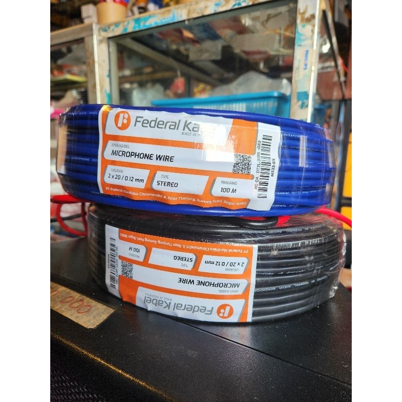 Jual Federal kabel Microphone Stereo 2x20/0.12mm(1roll) | Shopee Indonesia