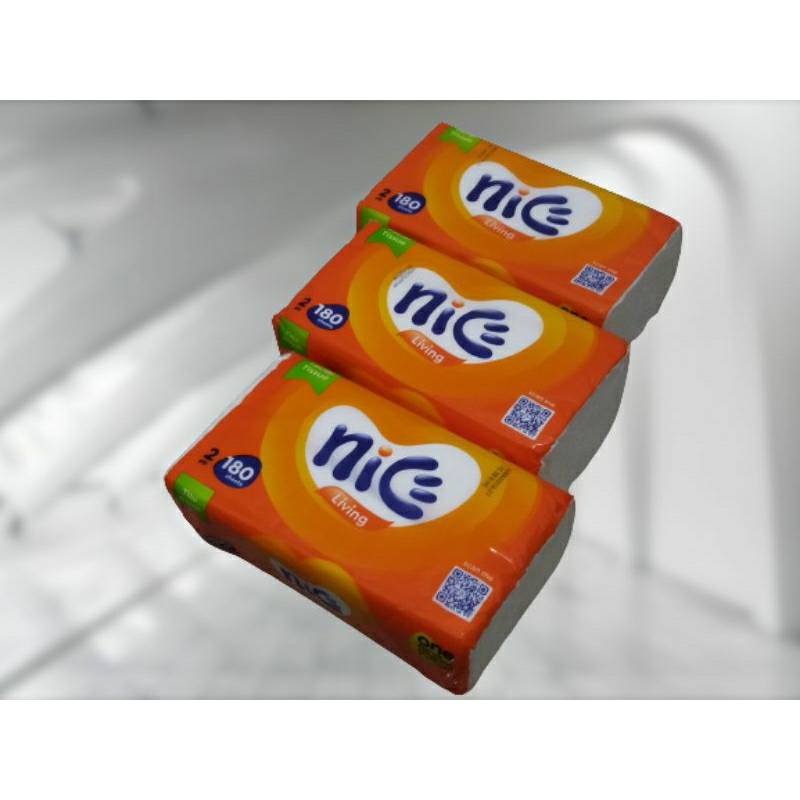 Jual Tissu Nice (Facial Tissue) 180 Sheet - 2Ply ( 3 Pcs) | Shopee ...