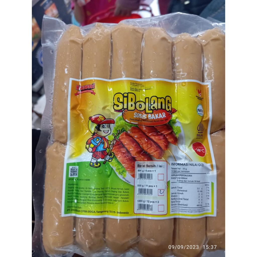 Jual SOSIS SI BOLANG RASA KOMBINASI AYAM DAN SAPI/TERMURAH/LEZAT ...