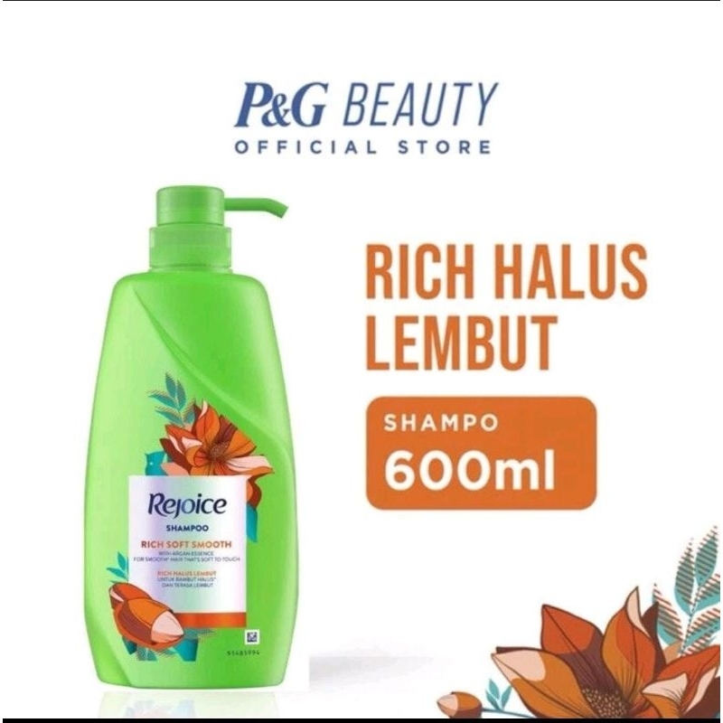 Jual Rejoice Shampoo Rich Soft Smooth 600ml | Shopee Indonesia