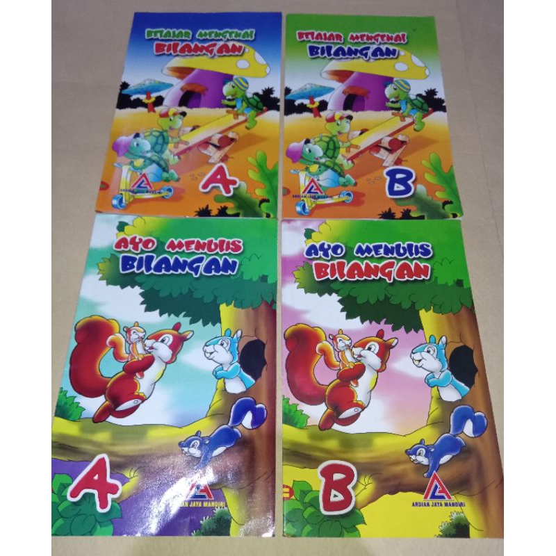 Jual COD Buku paket/LKS Paud/tk & umum, belajar menulis Bilangan ...