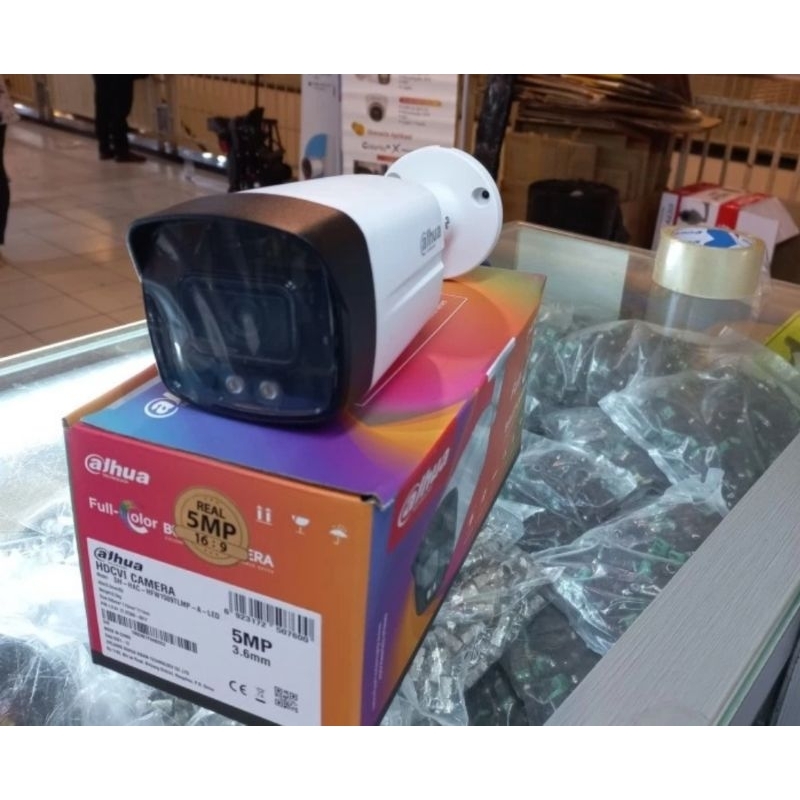 Jual KAMERA CCTV DAHUA OUTDOOR INDOOR 5MP FULL COLOR BUILT IN MIC AUDIO ...