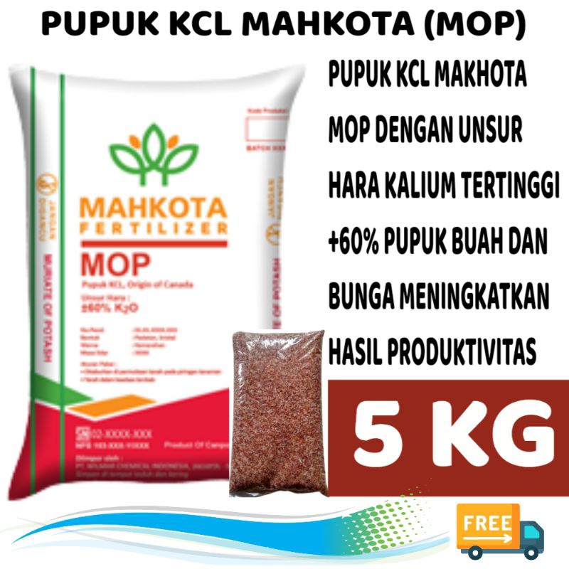 Jual PUPUK KCL MAHKOTA REPACK 5KG PUPUK BUAH DAN BUNGA PUPUK PELEBAT ... Jual PUPUK KCL MAHKOTA REPACK 5KG PUPUK BUAH DAN BUNGA PUPUK PELEBAT ...