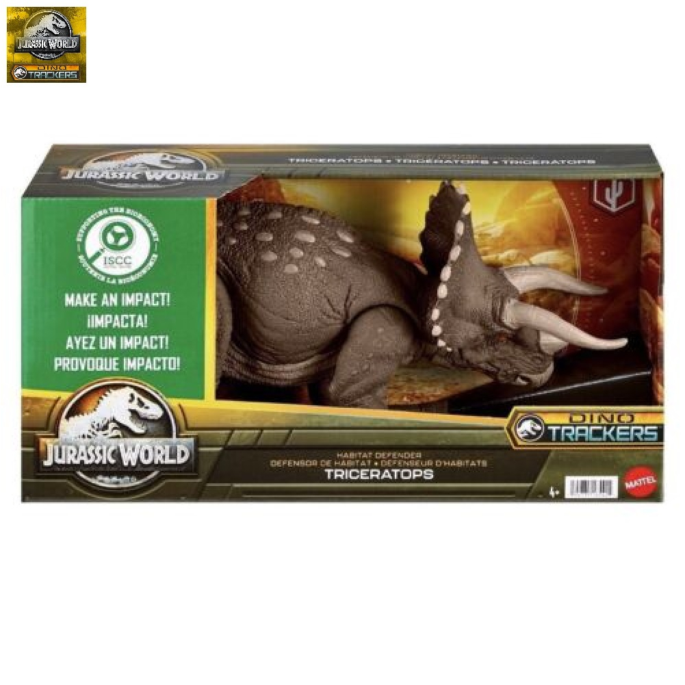 Jual JURASSIC WORLD 2023 Dino Trackers Habitat Defender Triceratops ...
