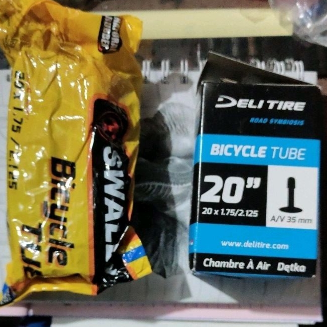 Jual ban dalam sepeda minion/lipat 20x1.75/2.125 Av swallow,deli tire | Shopee Indonesia