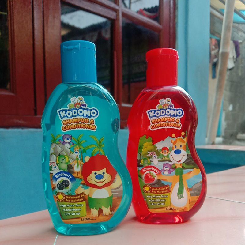 Jual Kodomo Shampoo dan Conditioner 200ml Blueberry dan Strawberry | Shopee Indonesia