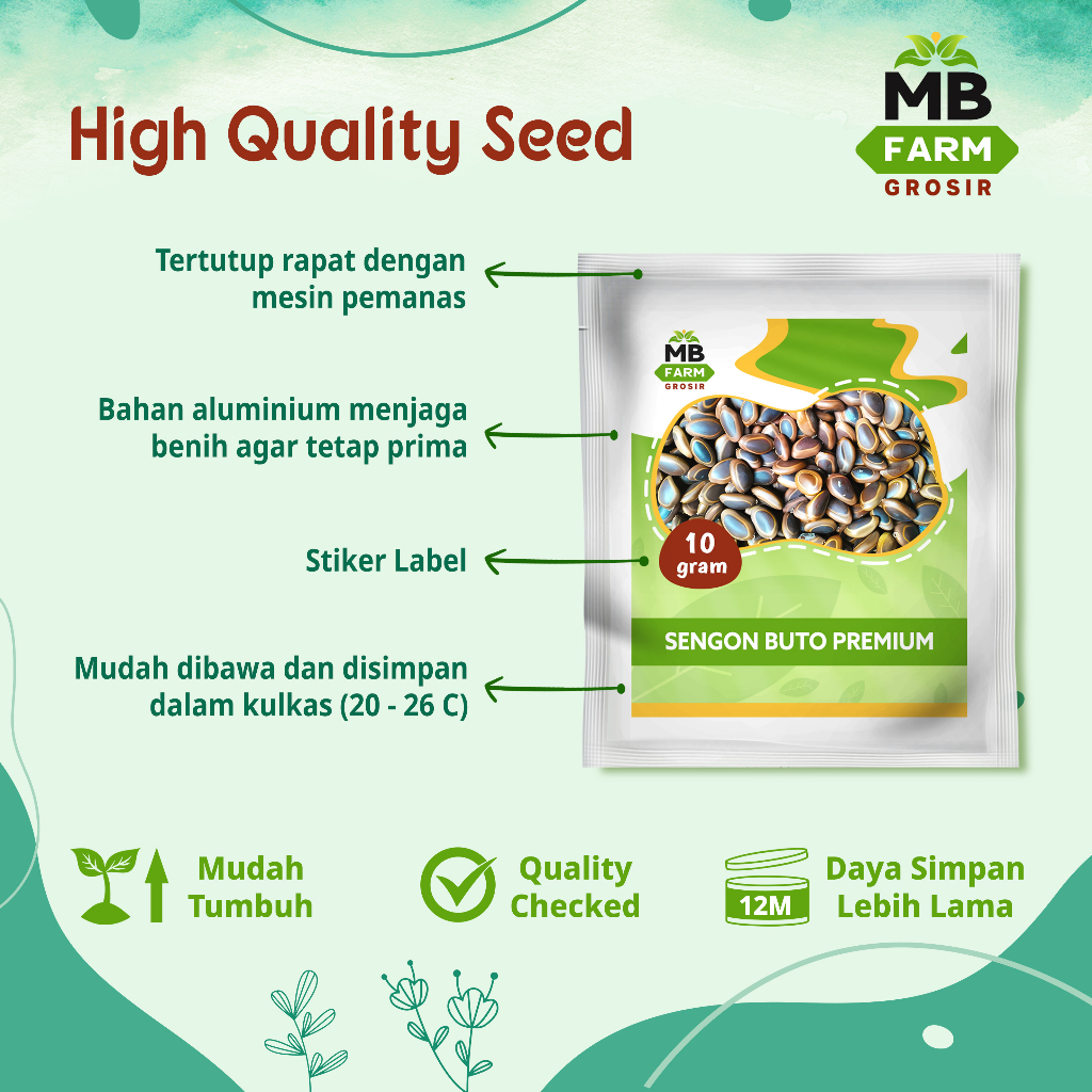 Jual Benih pohon sengon buto 10 gram / bibit tanaman pohon sengon buto ...