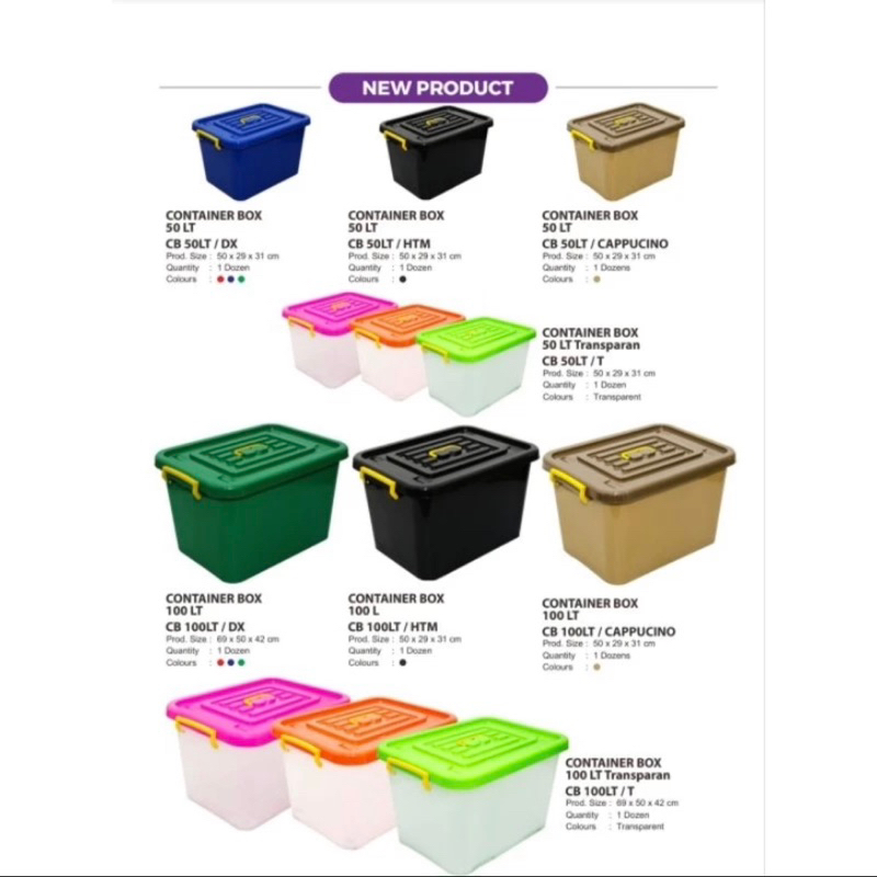 Jual Container Box Jaguar Star 50 liter 100 liter PROMO Murah | Shopee ...