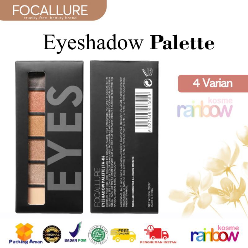 Jual FOCALLURE - Eyeshadow pallete 6 shade | Shopee Indonesia