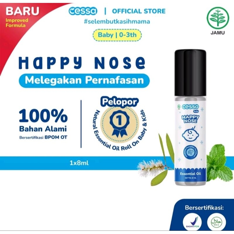 Jual Cessa Baby Happy Nose - Natural Essential Oil Melegakan Pernapasan | Shopee Indonesia