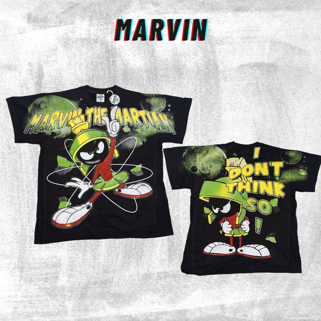 Jual OVERSIZE T-SHIRT TAG BOOTLEG TEES MARVIN FULL PRINT | Shopee Indonesia