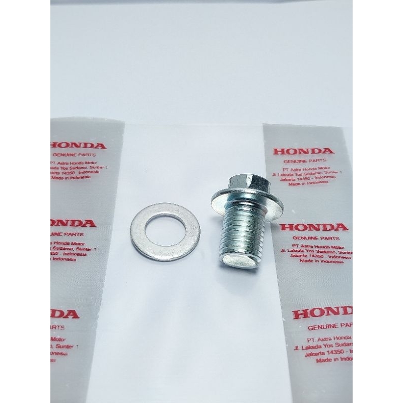 Jual Baut pembuangan oli bawah plus ring kunci 12 bolt drain plug 12X15 ...