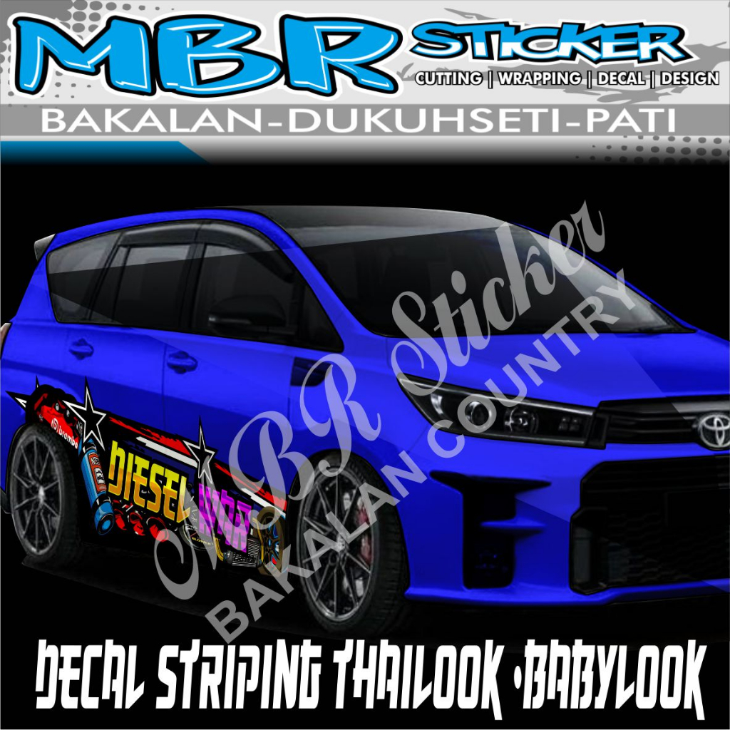 Jual DECAL STRIPING THAILOOK BABYLOOK INNOVA REBORN,PAJERO,FORTUNER ...
