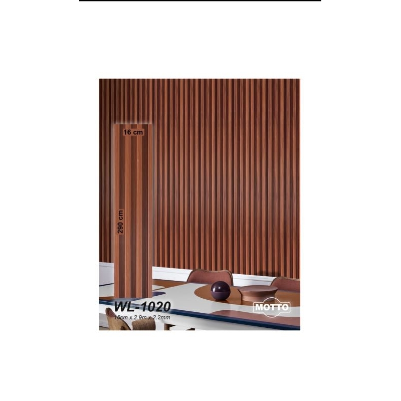 Jual Panel Dinding WPC / Background TV / Wood Panel | Shopee Indonesia