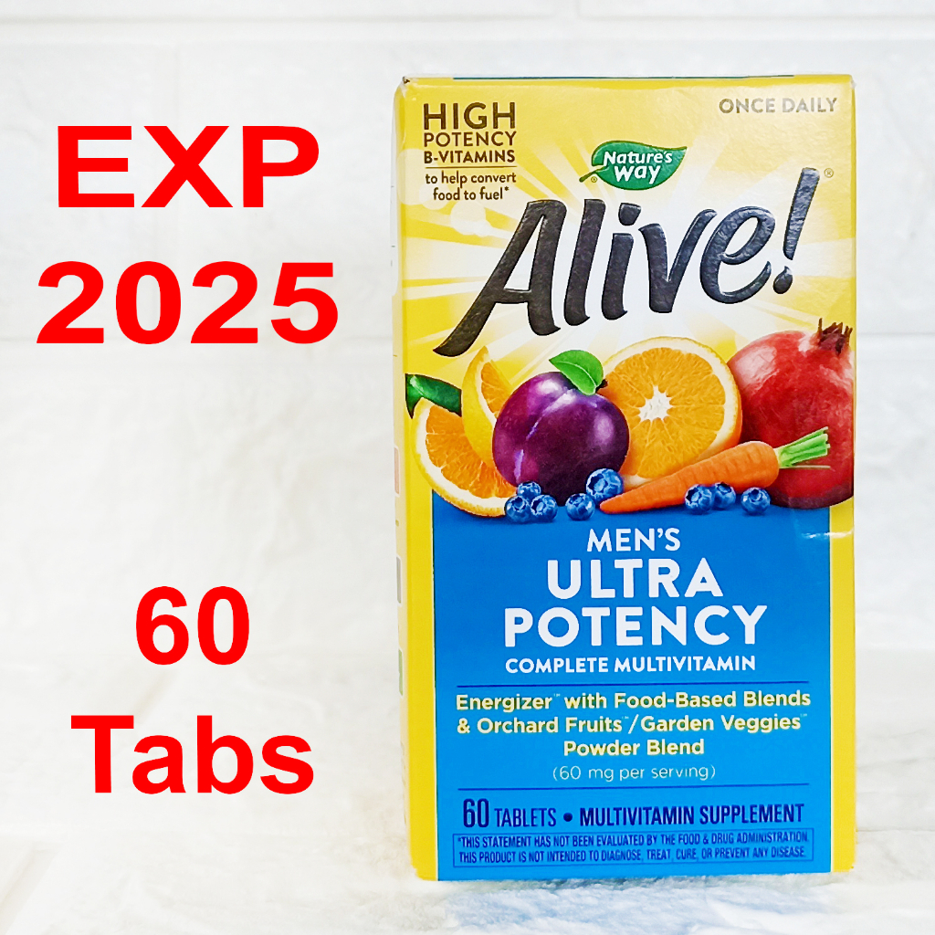 Jual Natures Way Multivitamin ALIVE Men Ultra Potency Complete 60 Tabs ...