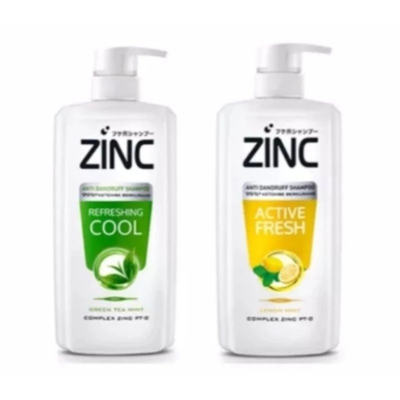 Jual ZINC Shampo 680ml Pump Refreshing Cool & Active Fresh | ZINC ...