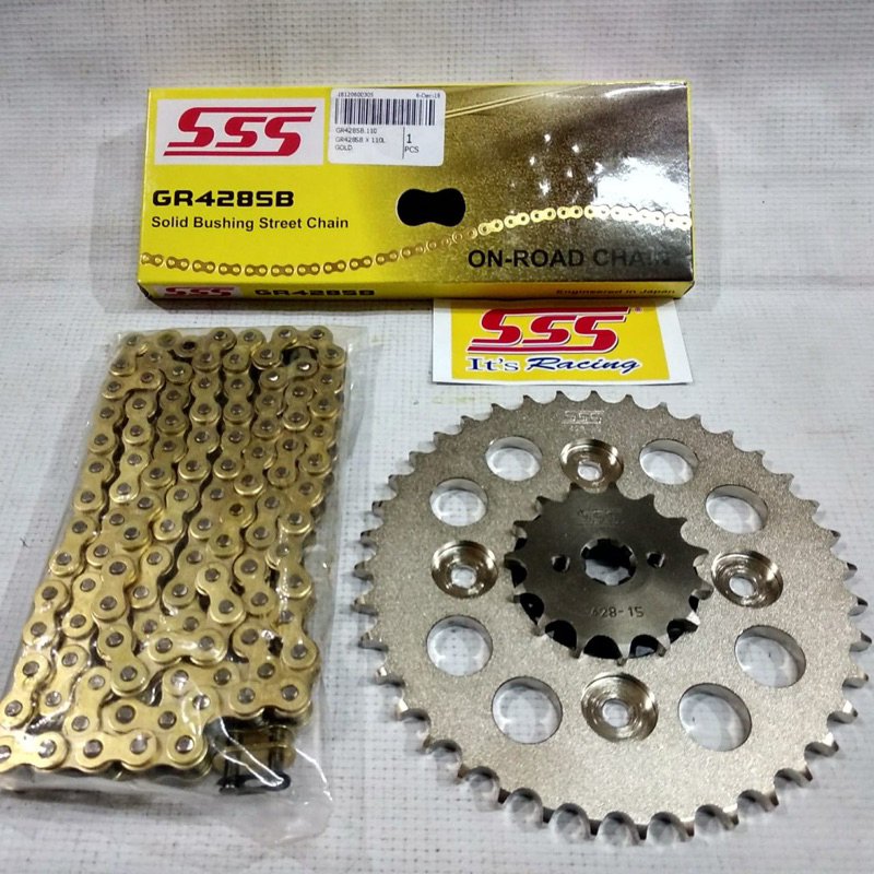 Jual Gear Set SSS 428 Supra X 125 / Fit New / Blade New / Revo Absolute | Shopee Indonesia