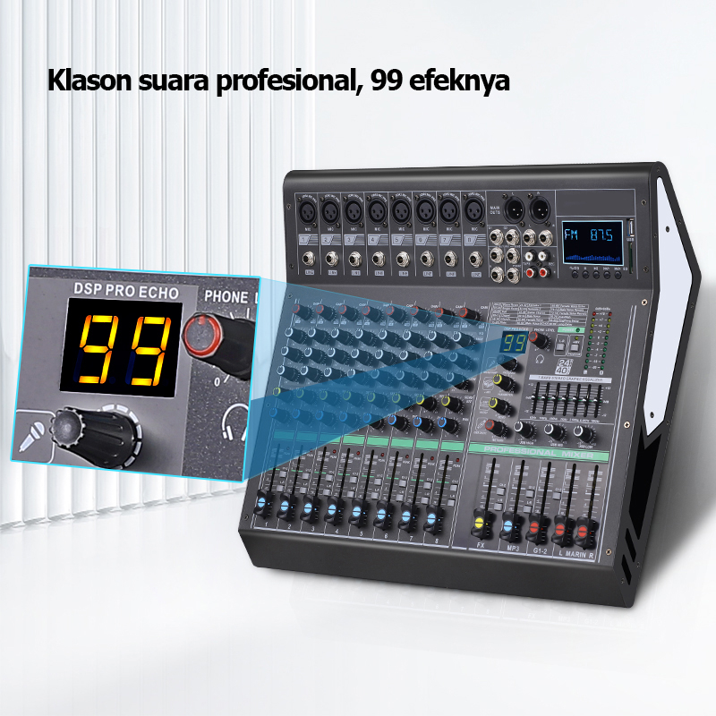 Jual GM80S/GM120S,mixer audio,mixer karaoke,pencampur audio,built-in 7 ...