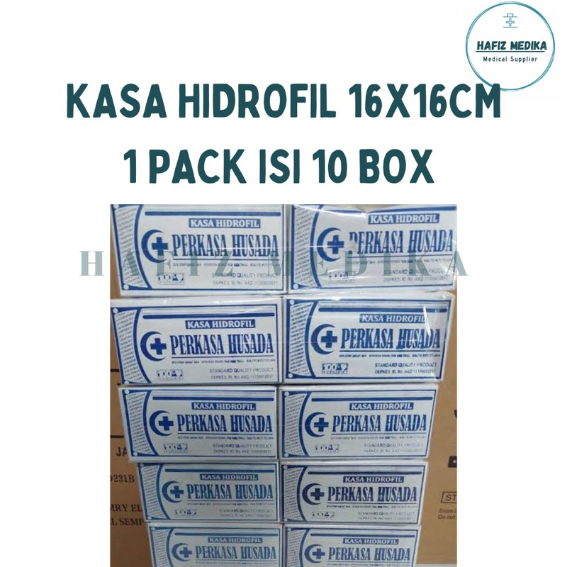 Jual Kasa steril kasa hidrofil 16x16cm isi 10BOX per PACK | Shopee ...