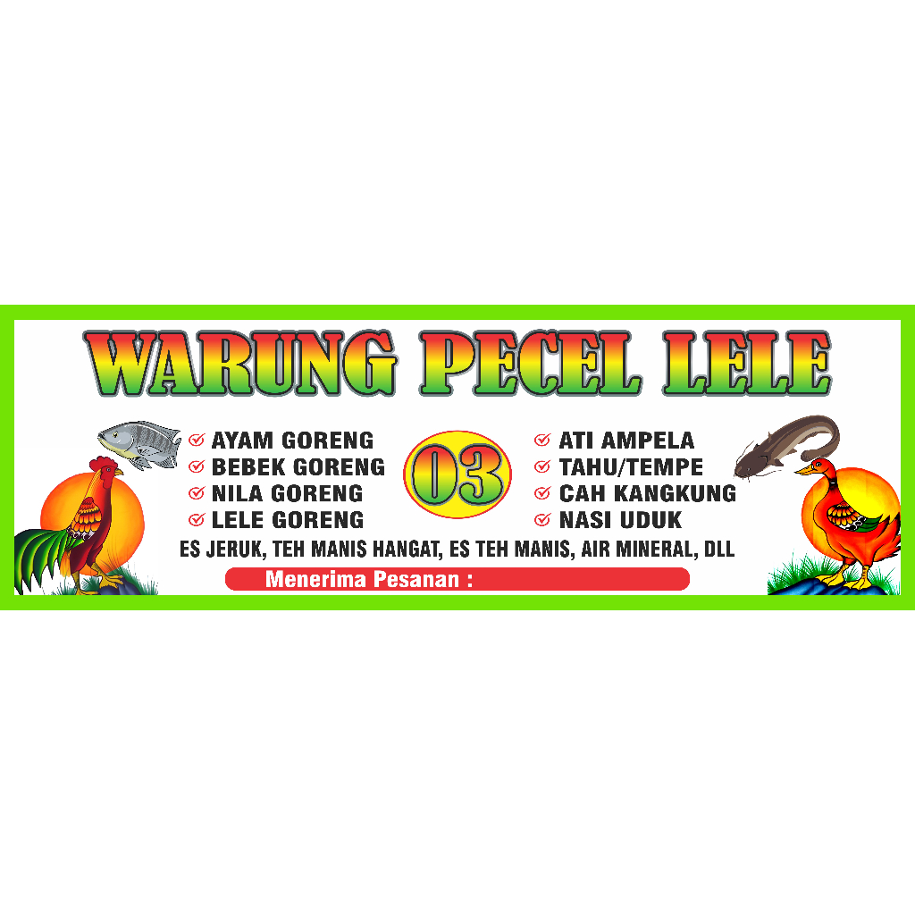 Jual Spanduk / Banner Pecel Lele Warung Pecel | Shopee Indonesia