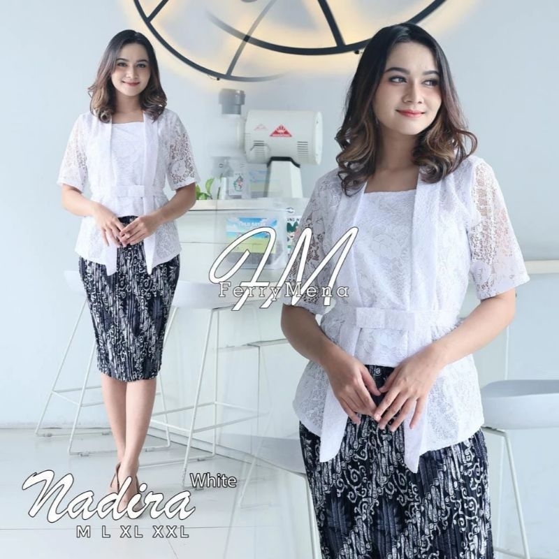 Jual SET KEBAYA NADIRA KEBAYA KUTUBARU SETELAN KEBAYA KUTUBARU PITA ROK PLISKET PENDEK KEBAYA ...