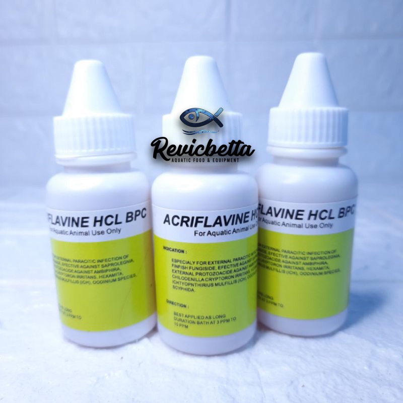 Jual ACRIFLAVINE Plus HCL BPC 30ml Obat KUNING ikan hias obat luka ...