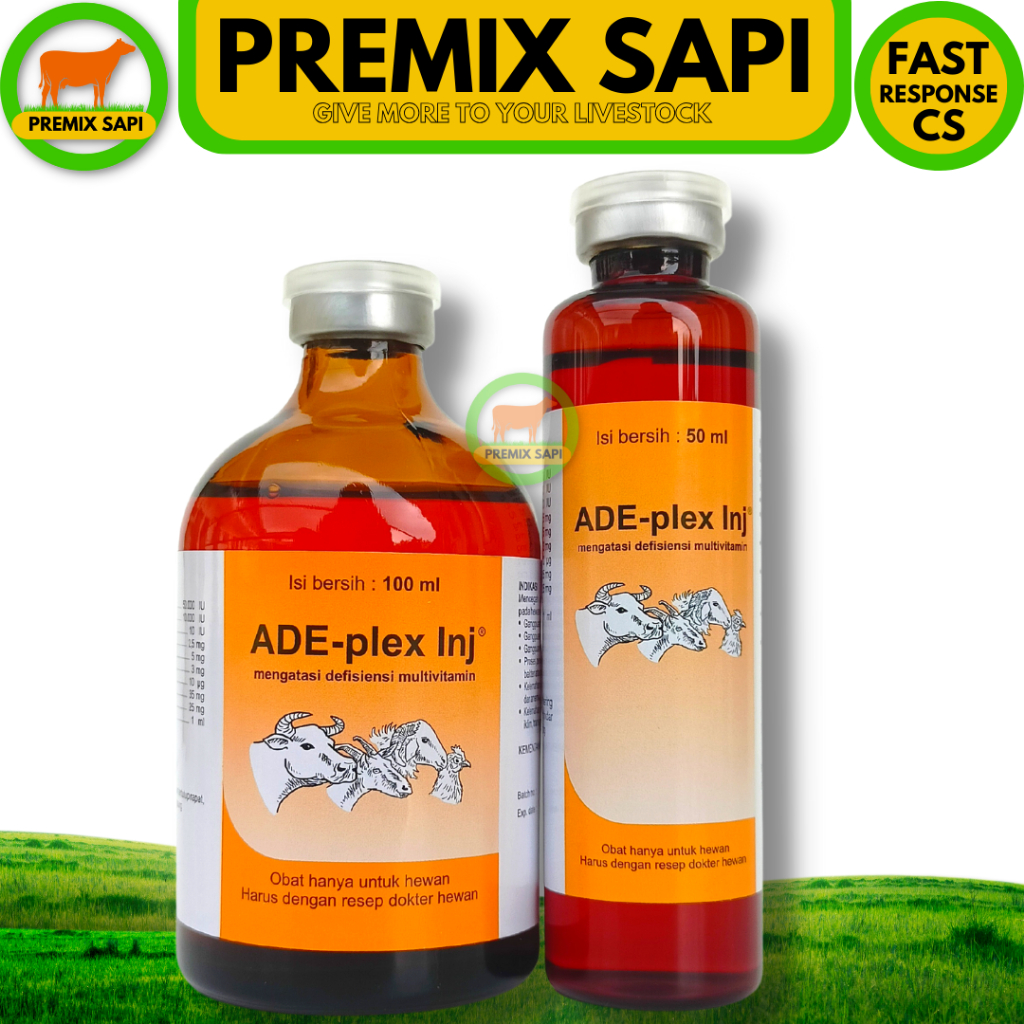 Jual ADE PLEX INJ 50ml dan 100ml inj - Vitamin ADE Ternak SAPI KAMBING ...