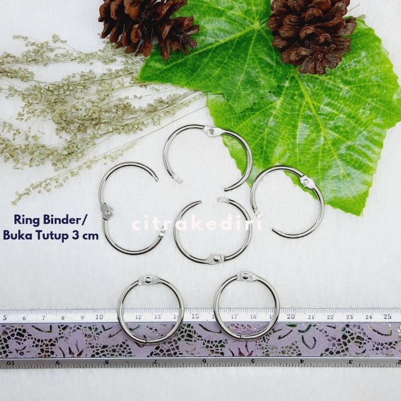Jual Ring Binder /Ring buka tutup/Scrapbook 3 cm - ring bulat | Shopee ...