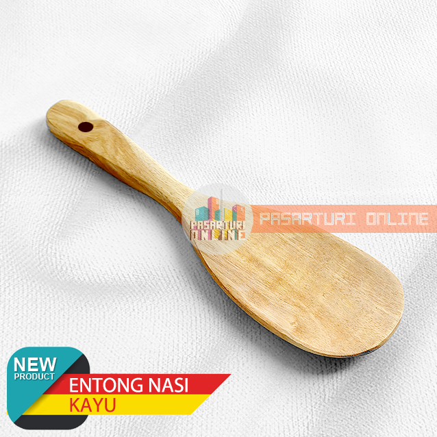Jual ENTONG NASI KAYU / Centong / Sendok Nasi Kayu | Shopee Indonesia