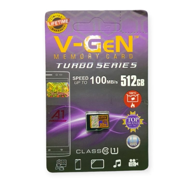 Jual Micro SD 512GB Turbo Class 10 V-GEN / MicroSD 512 GB Class 10 VGEN ...