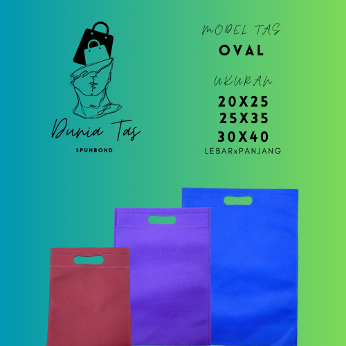 Jual DUNIA TAS (OVAL 20X25, 25X35, 30X40 TAS SPUNBOND/GOODIE BAG ...