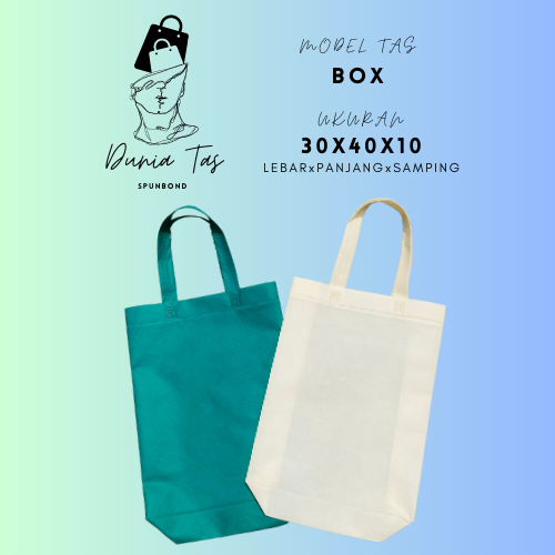 Jual DUNIA TAS (BOX 30X40 TAS SPUNBOND/GOODIE BAG/TOTEBAG/TAS BELANJA ...