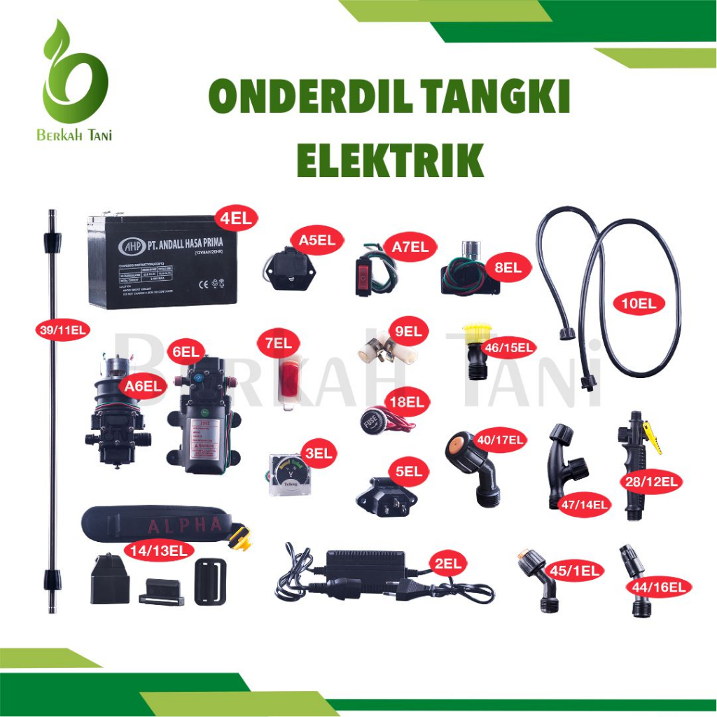 Jual Sparepart onderdil tangki sprayer elektrik Colokan Saklar Potensio ...