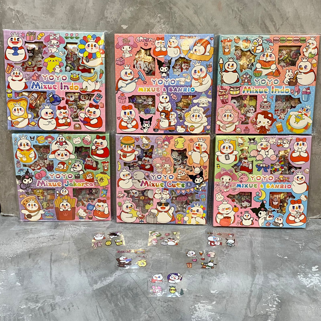 Jual Sticker Mixue Viral Waterproof Isi 100 Lembar | Shopee Indonesia