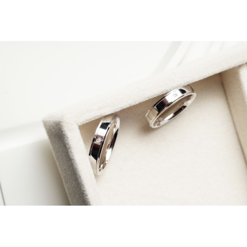 Jual HD Silver Bogor - Wedding Ring - Silver 925 Lapis Emas Putih ...