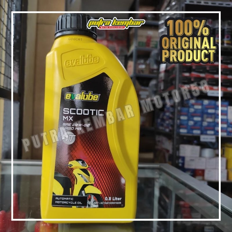 Jual Evalube Scootic Matic MX Sae 20/50 4T 800ML (Dijamin Asli ...