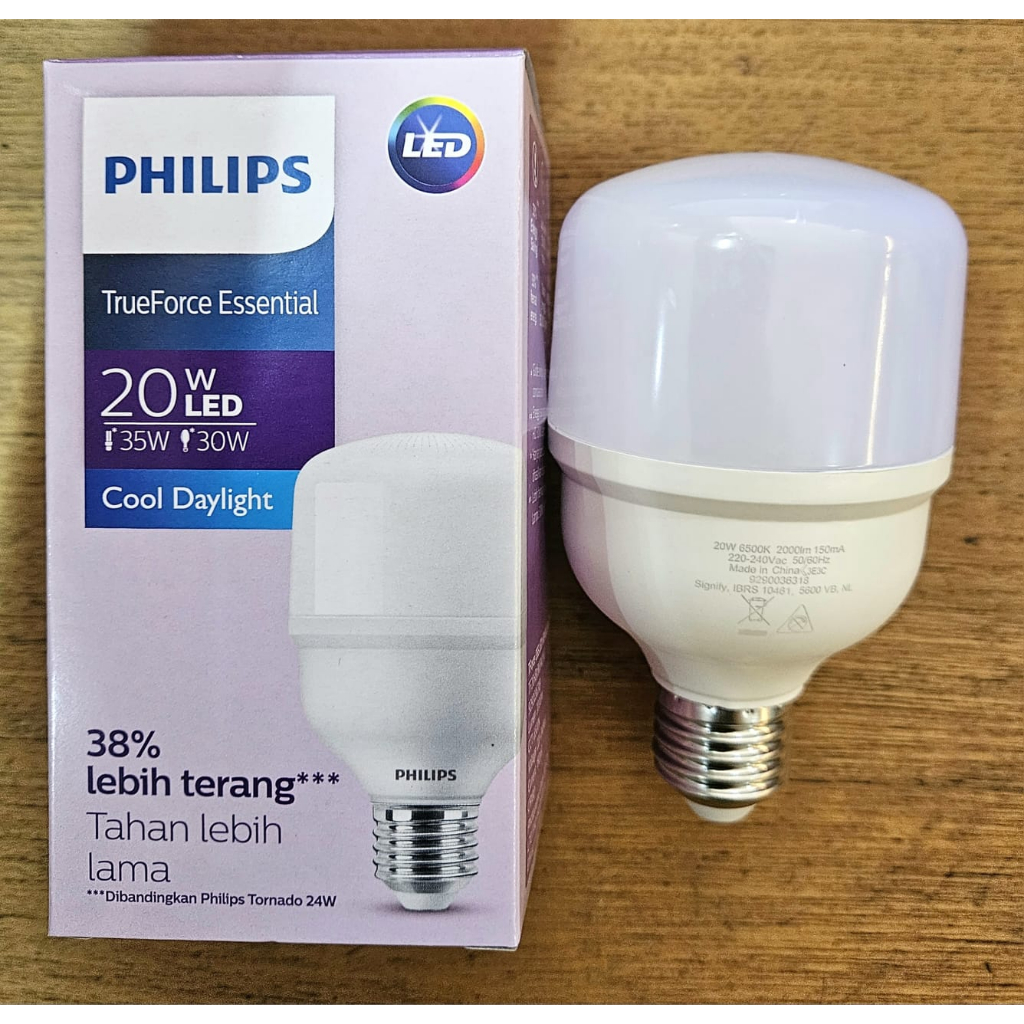 Jual Lampu Led Philips TrueForce Essential 20W / Philips TForce Essential 20W | Shopee Indonesia